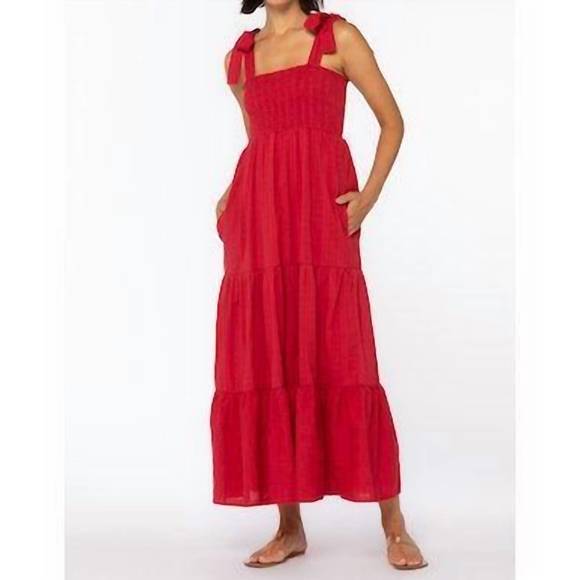 Velvet Heart | Dresses | New Velvet Heart Tiered Maxi Dress In Red ...